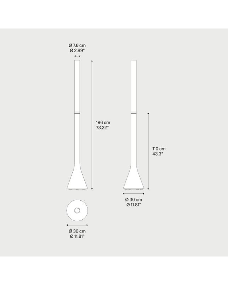 LODES | Lampadaire Croma Vert - SCENEO L'art de la lumière
