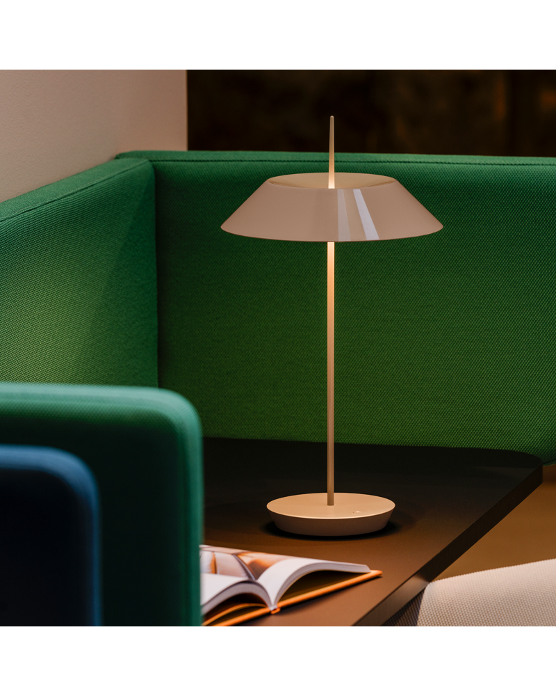VIBIA | Lampe rechargeable Mayfair Mini Beige - SCENEO