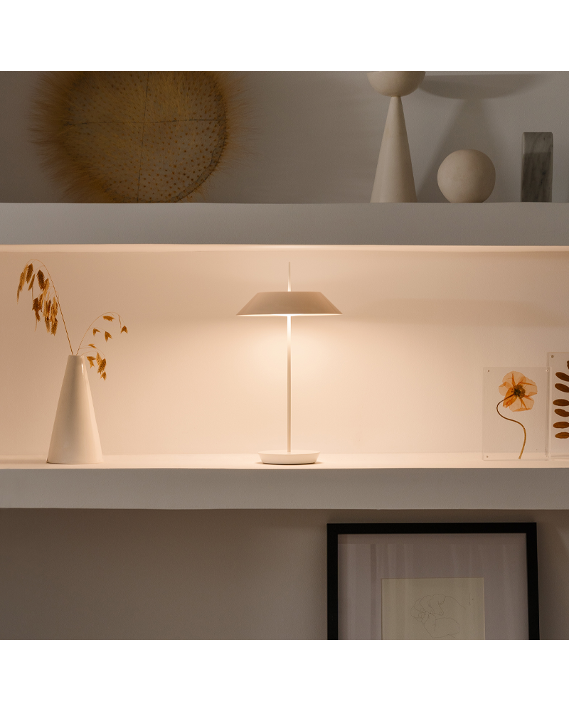 VIBIA | Lampe rechargeable Mayfair Mini Warm White - SCENEO